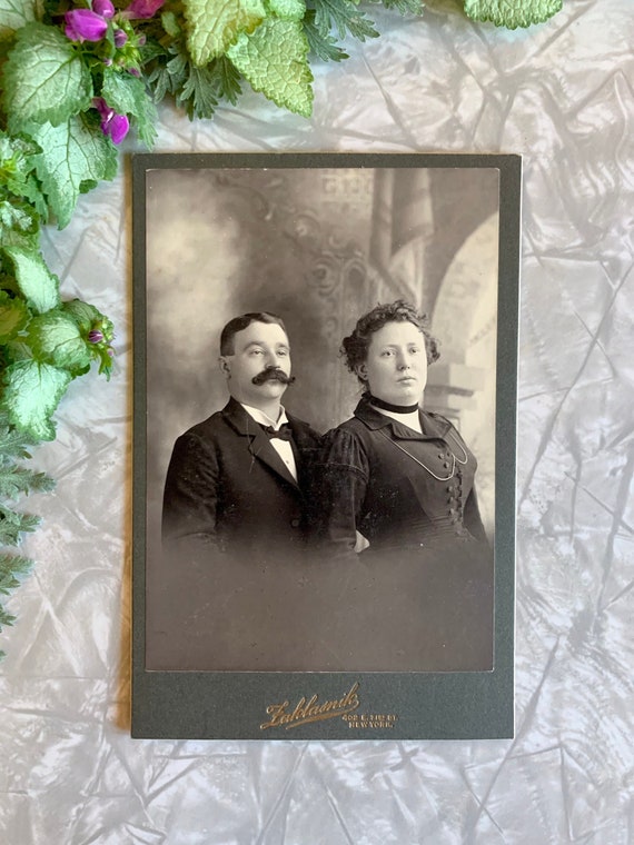 Cabinet Card of Edwardian Couple From New York Man With - Etsy