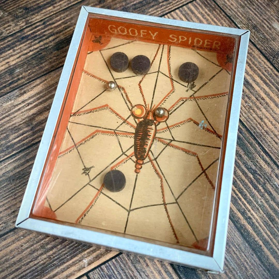 Goofy Spider Dexterity Game, Vintage Mid Century Hand Held Children's ...