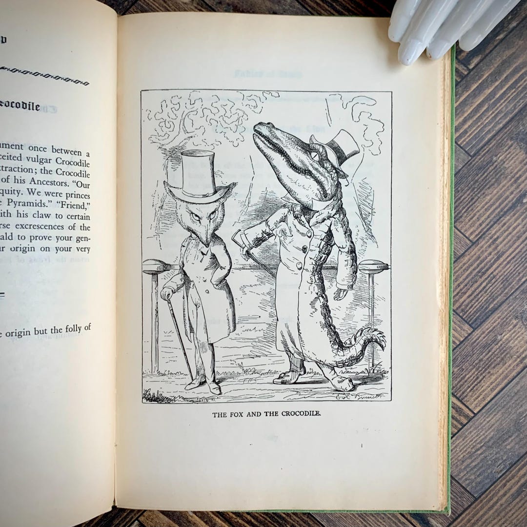 The Fables of Aesop Illustrated by Charles H Bennett, 1931 Vintage ...