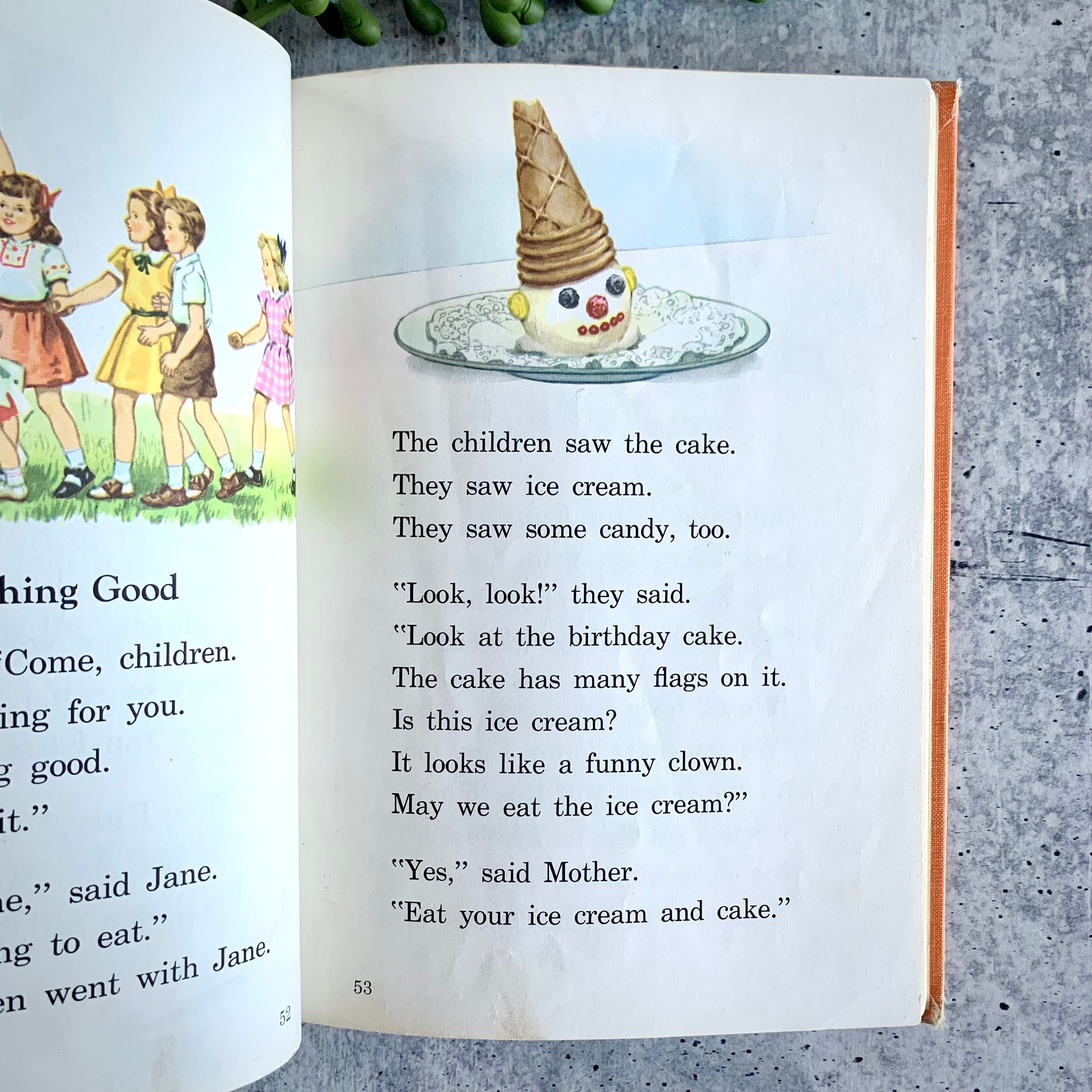 Vintage Clown Book, Many Surprises 1950's Children's Reader Textbook ...