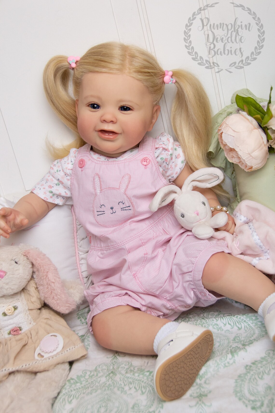 CUSTOM ORDER Reborn Doll Baby Girl or Kodi Bear Smiling by Laura Tuzio ...