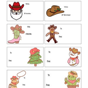 Gift Tags, Gift Labels, Printable, Digital Download, Christmas Tags ...