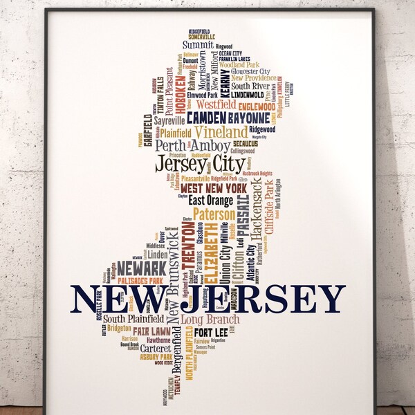 New Jersey Poster - Etsy