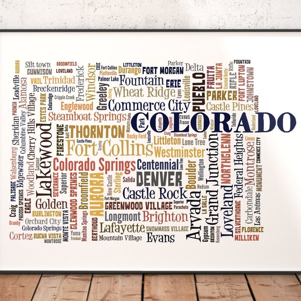 Colorado Alphabet Print - Etsy