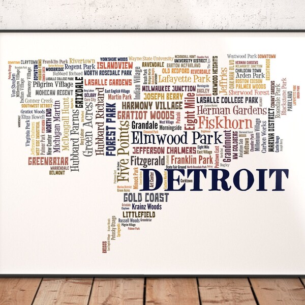Detroit Poster - Etsy