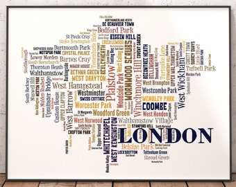 London Word Art - Etsy