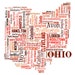 Ohio Map Art Ohio Art Print Ohio State Map Ohio Typography | Etsy