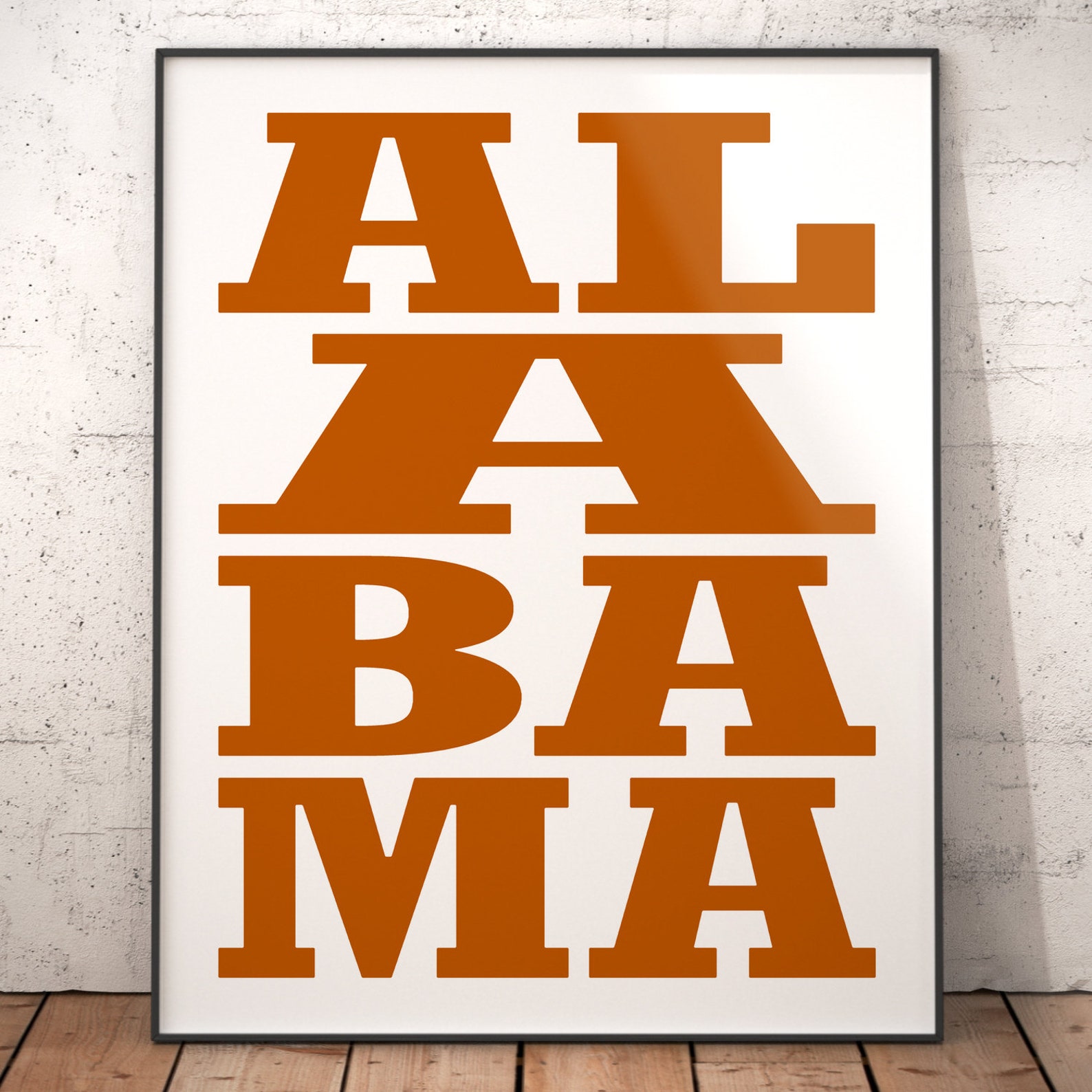Alabama Subway Sign Print Alabama Typography Art Print - Etsy