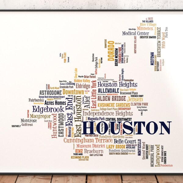 Houston Art - Etsy