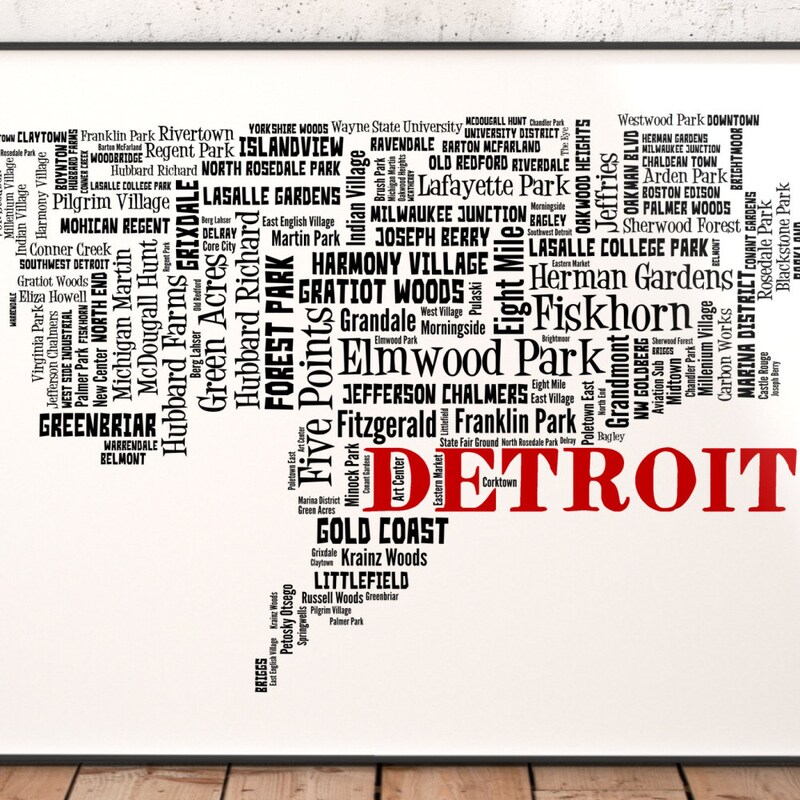 Detroit Art - Etsy