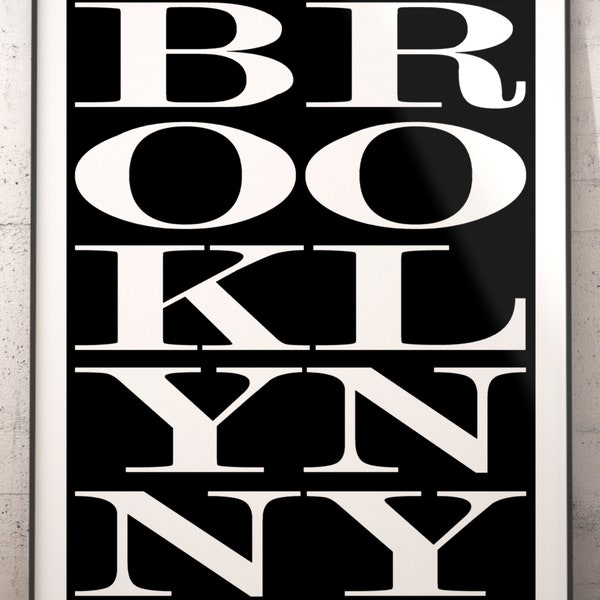 Brooklyn Poster - Etsy