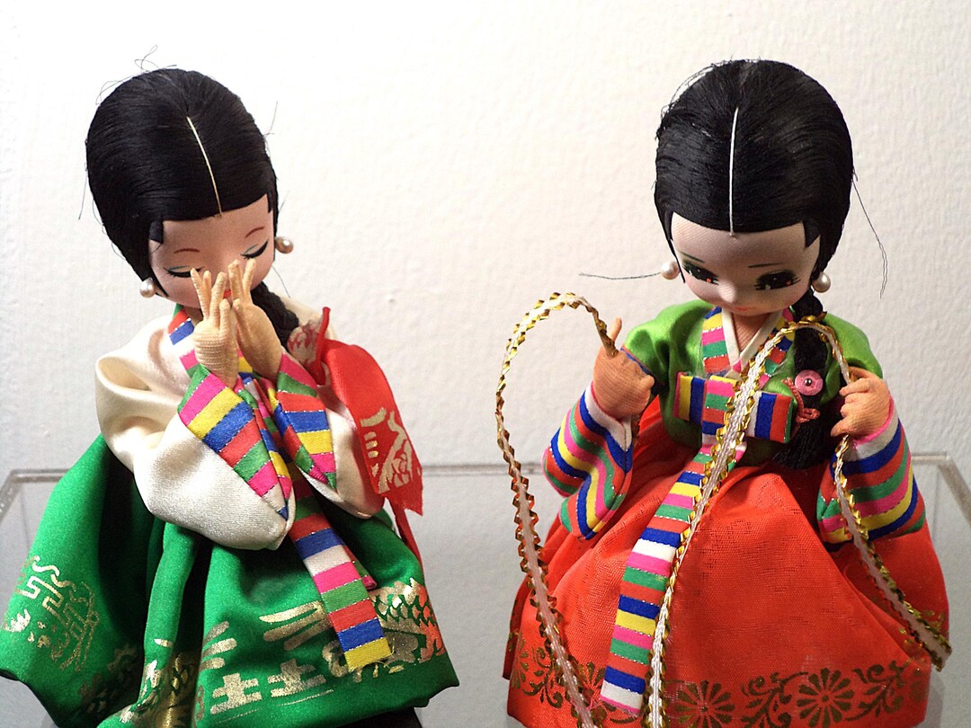 Vintage Two 1960’s Bulim Korea Big Eyed Dolls –beautiful - Etsy