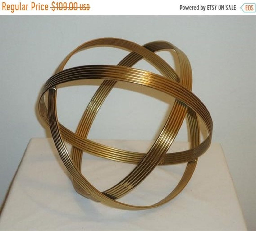 Vintage Metal Gold Sphere/orb - Etsy