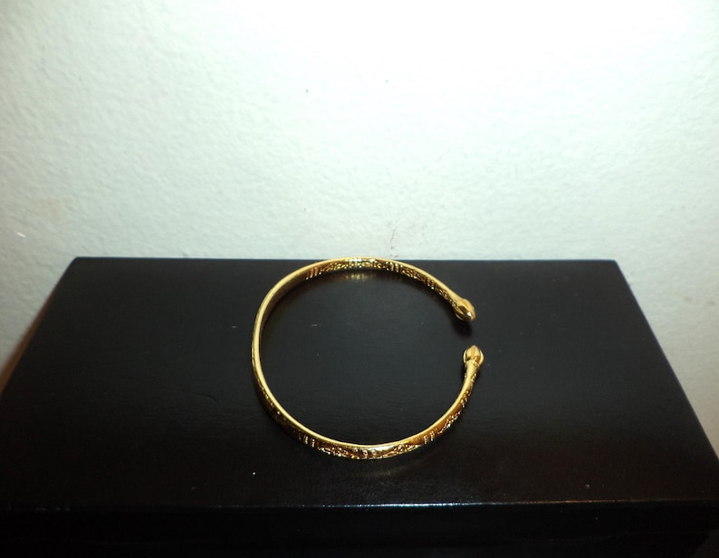 Vintage West Indian 18k Gold Filled Cocoa Pod/wide Caribbean Bangle ...