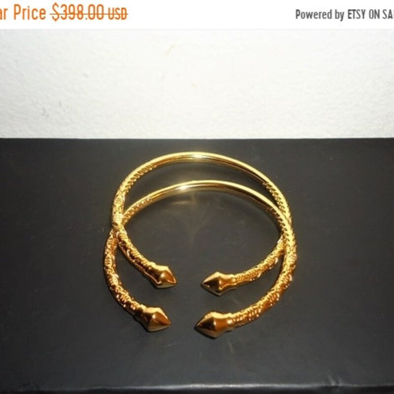 Gold Bangle - Etsy