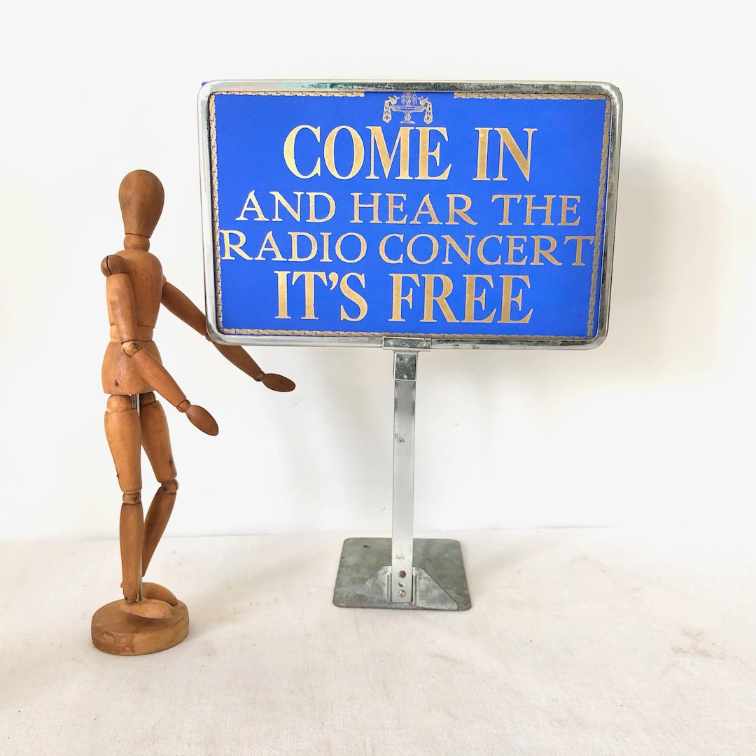 Vintage Metal Sign Holder Table Top Store Sign Holder //lna - Etsy