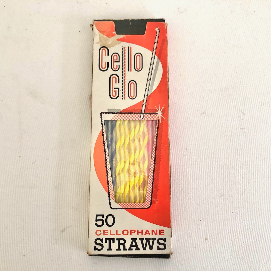 Vintage Cello Straws Retro Bar and Drink Decor - Etsy