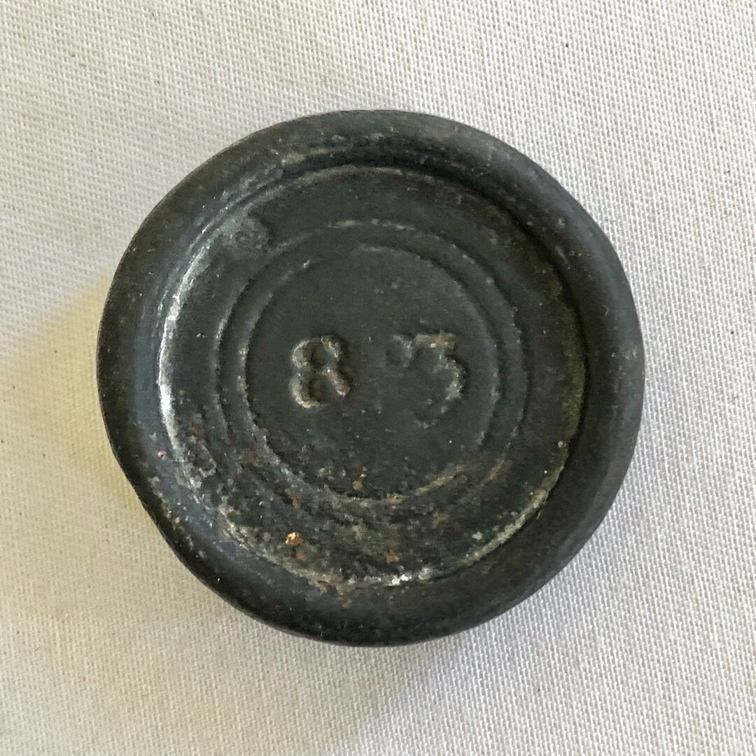 Scale Weight Vintage Metal 8 Ounce Round Scale Weight Repurpose Weight ...