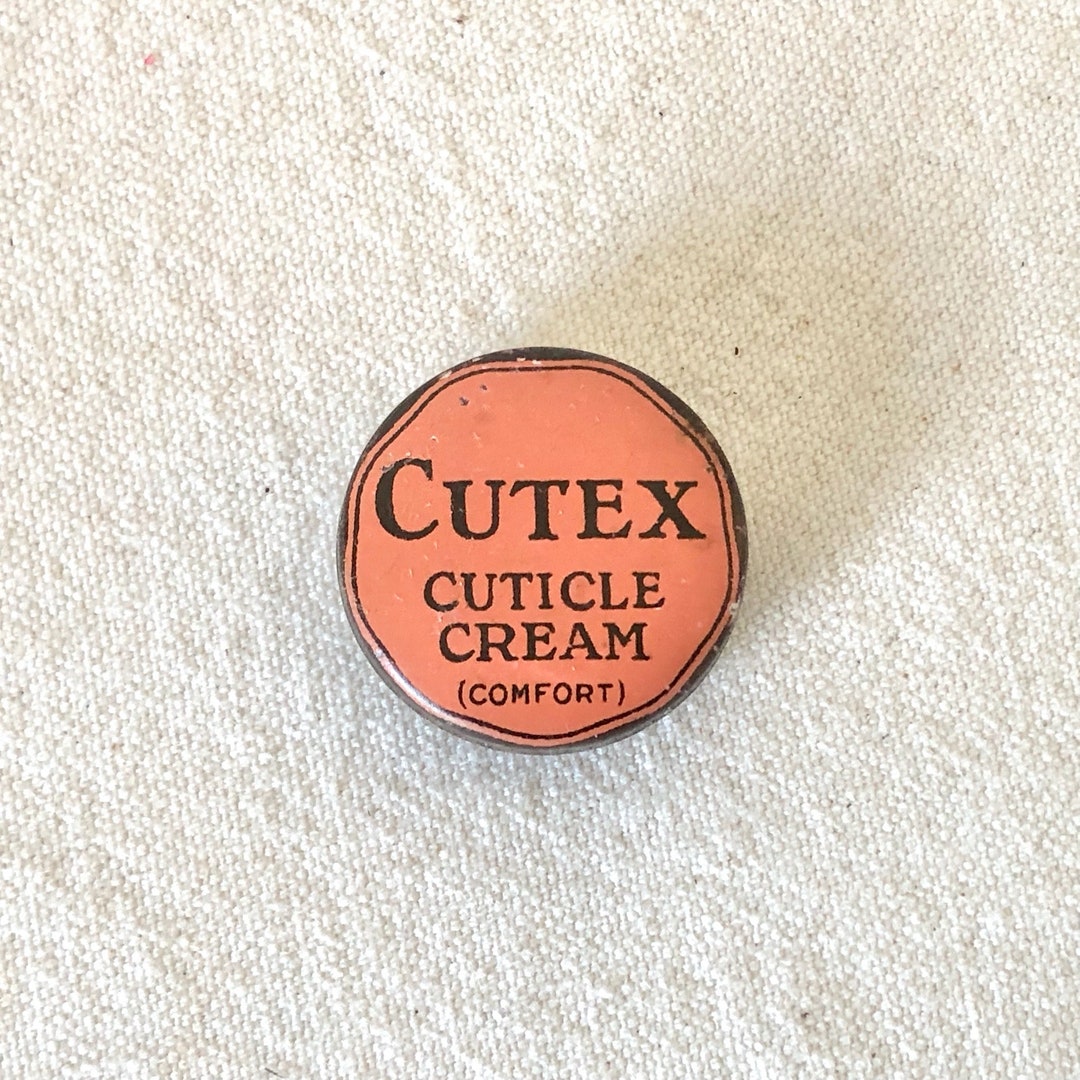 Vintage Cutex Cuticle Cream Mini Display Tin Collectible Nail Bathroom ...