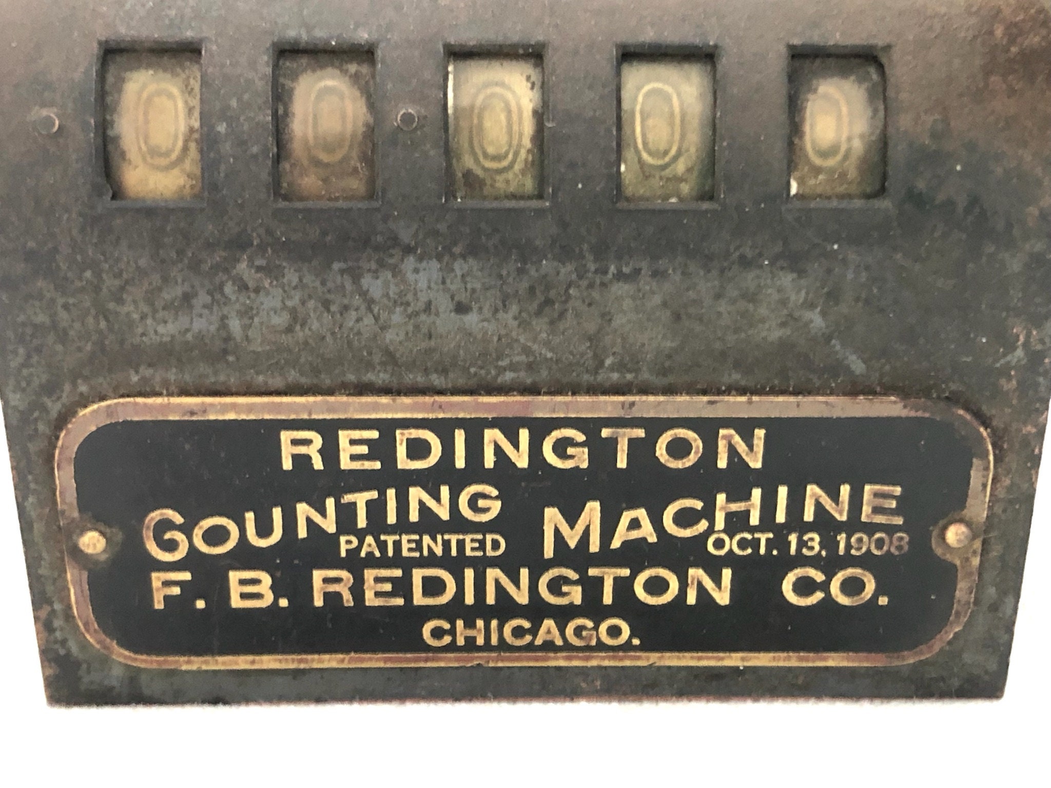 Redington Counting Machine Vintage Redington Working Metal - Etsy