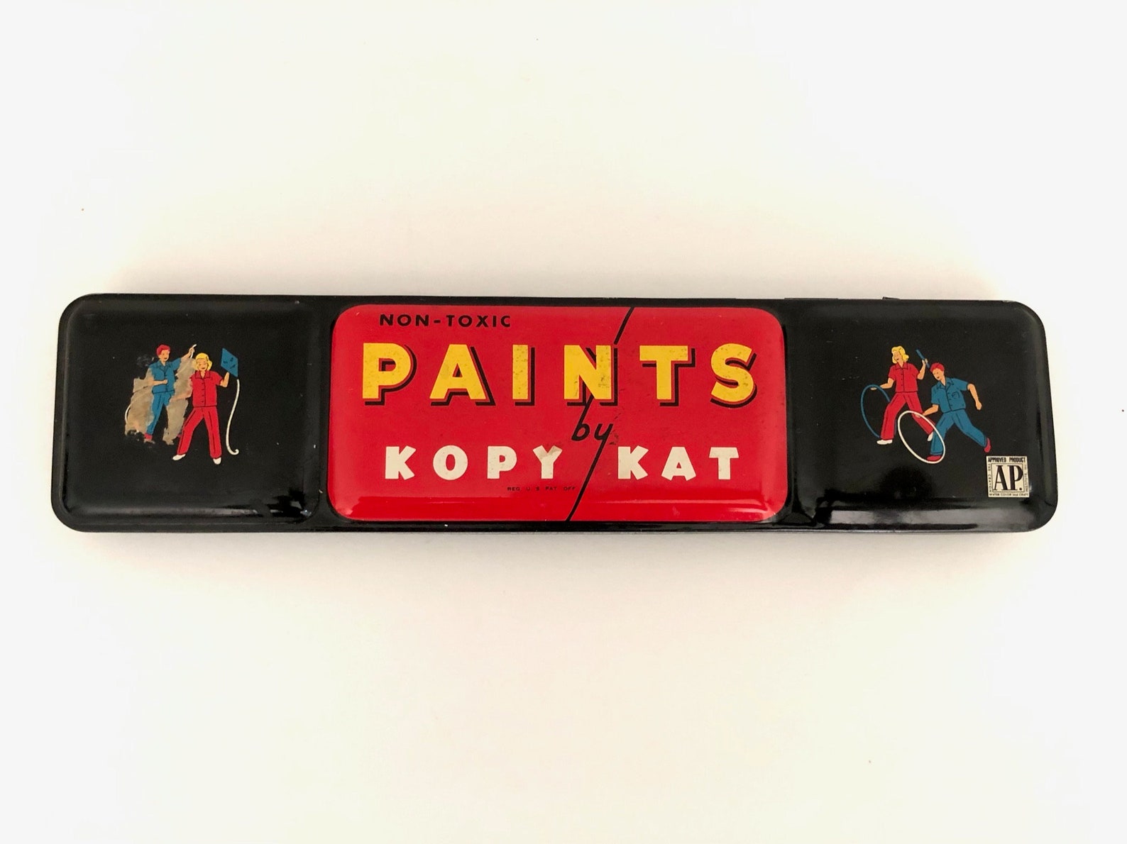 Paint Tin Vintage Kopy Kat Paints Tin The American Crayon | Etsy