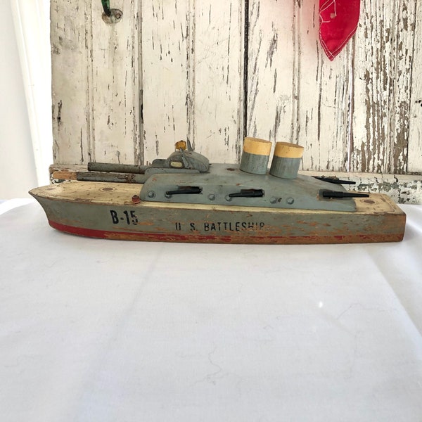 Wooden Toy Boat - Etsy