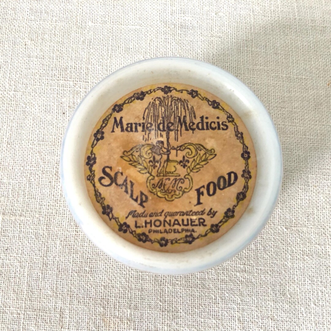 Vintage Scalp Food Milk Glass Jar Make up Collectible Apothecary Jar ...