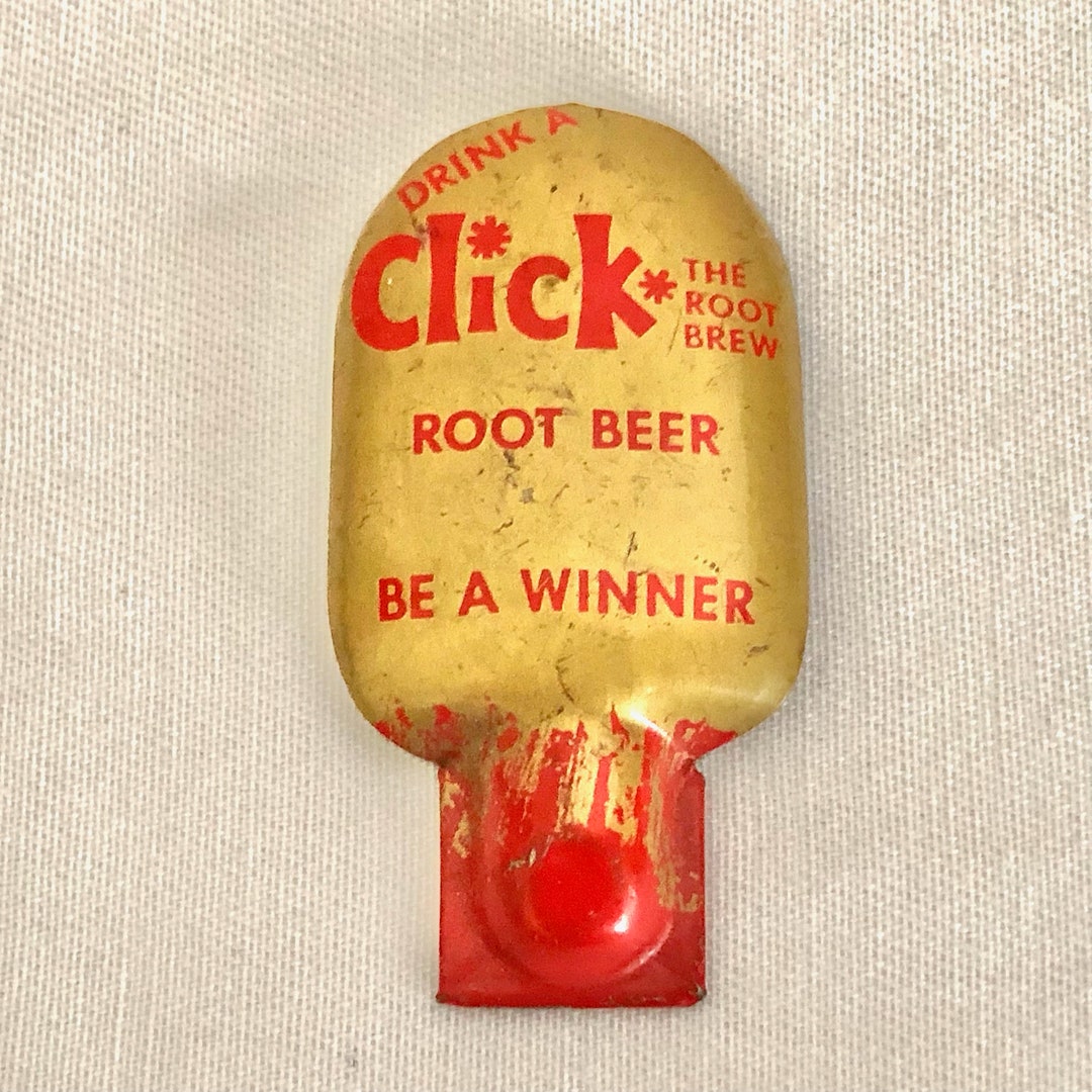 Click Root Beer Tin Litho Clicker Vintage Tin Lithograph Toy - Etsy