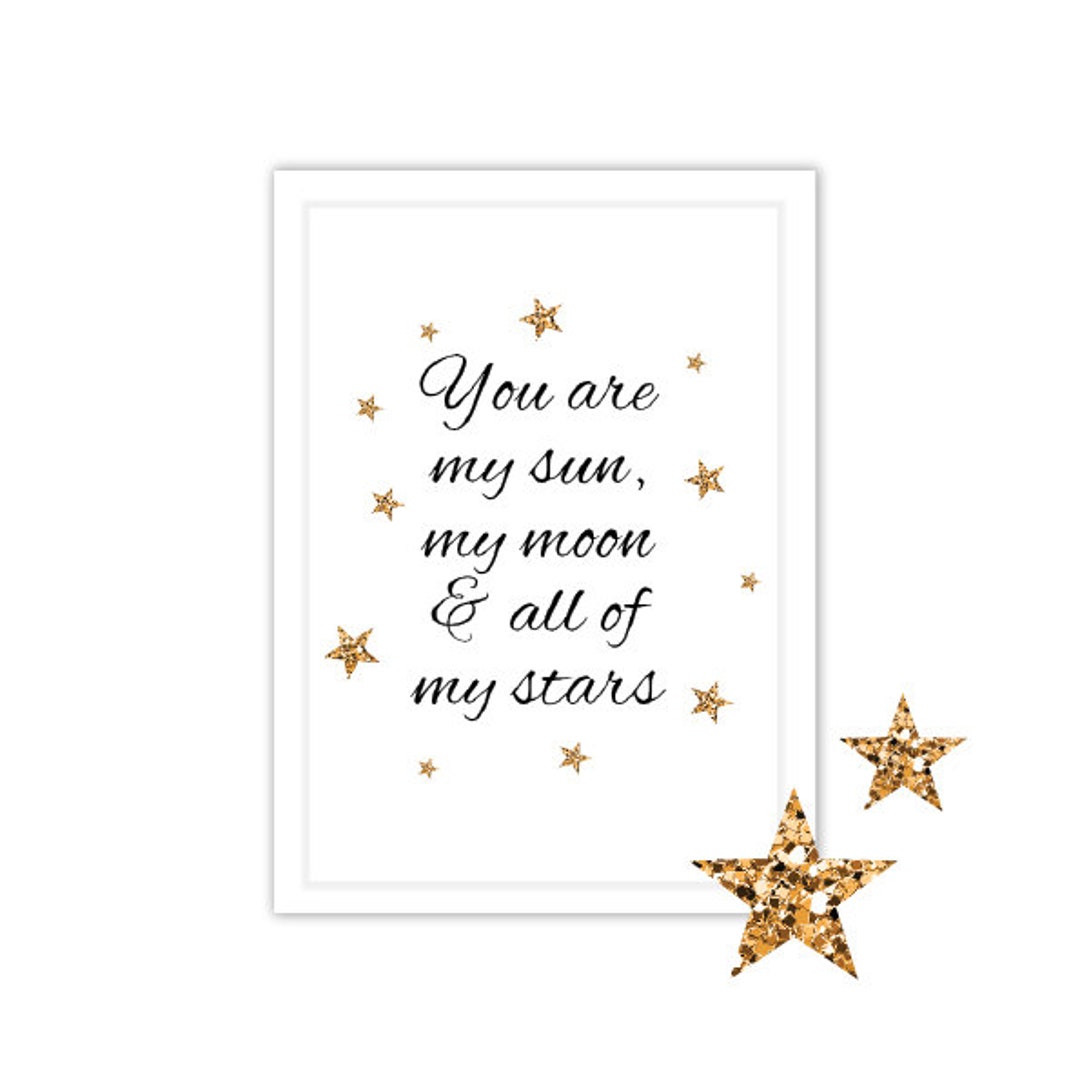 My Sun, Moon & Stars - Printable - Etsy