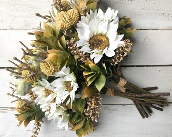 Rustic Table Flowers | Etsy