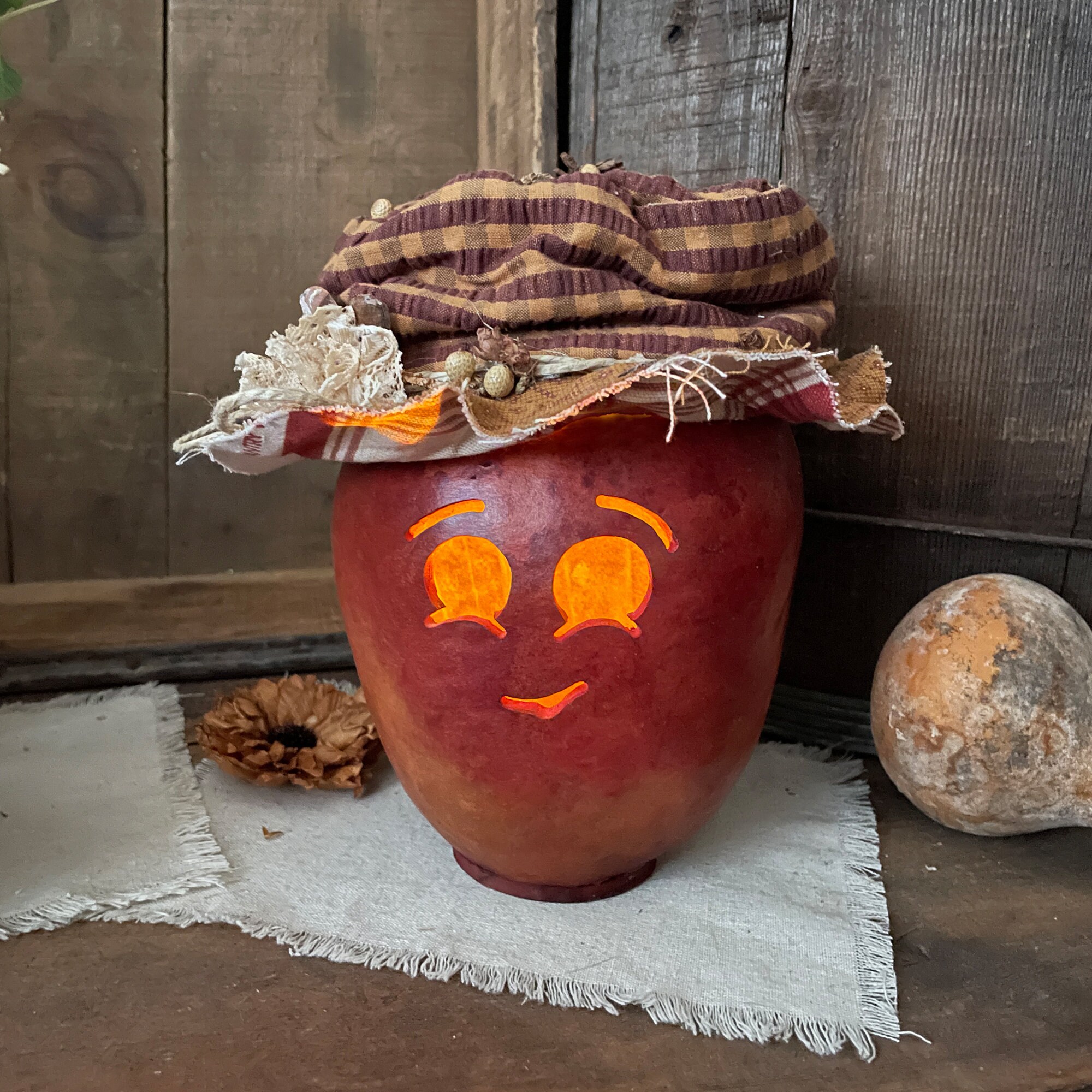 Fall Gourd, Decorative Apple, Halloween Pumpkin, Table Decorations ...