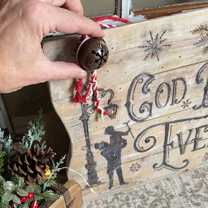 A Christmas Carol Decoration, Rustic Wood Christmas Decor, Scrooge ...
