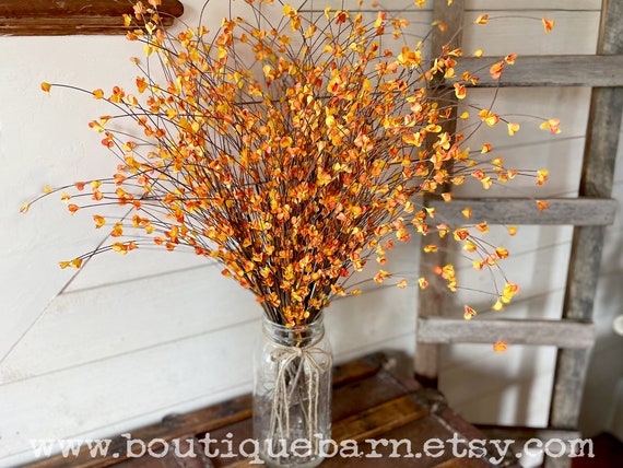 Tall Fall Foliage Stem for Vase Artificial Leaf Branch Fall - Etsy