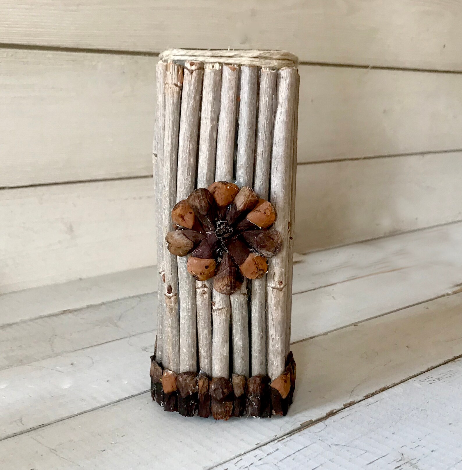 Natural Vase Rustic Vase Handmade Stick Vase Vase For | Etsy