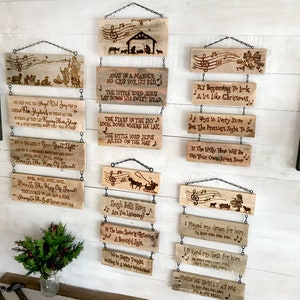 Handmade Little Drummer Boy Decor, Rustic Christmas Song Wall Hanging ...
