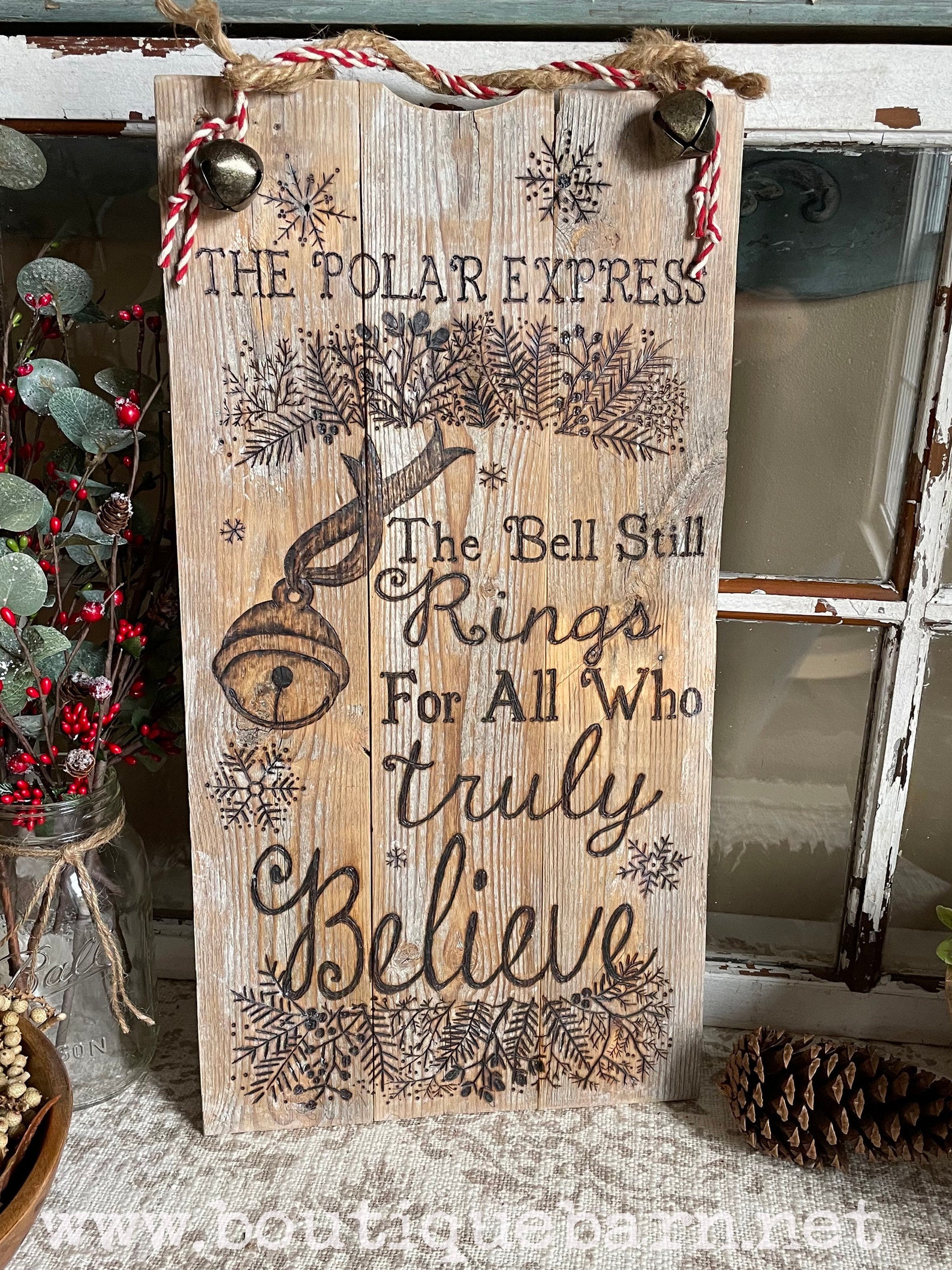 Handmade Wood Polar Express Sign With the Words the Bell Still Rings ...