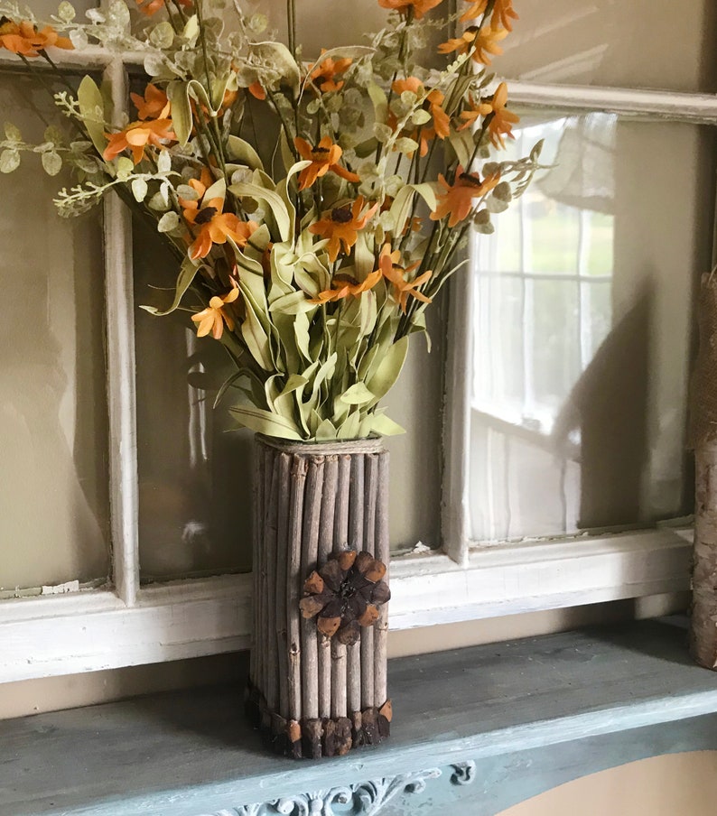 Natural Vase Rustic Vase Handmade Stick Vase Vase for - Etsy