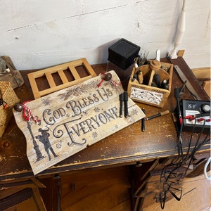 A Christmas Carol Decoration, Rustic Wood Christmas Decor, Scrooge ...