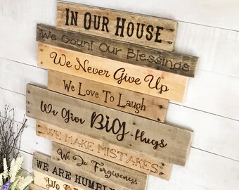 Family Values Sign - Etsy