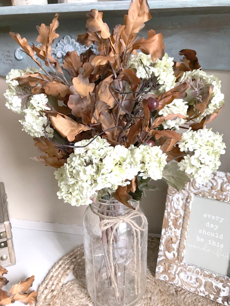 Fall Oak Leaves for Vase Autumn Oak Leaves Fall Foliage - Etsy