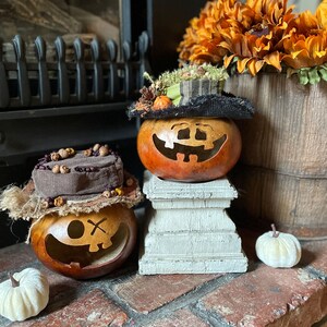 Fall Gourd, Halloween Pumpkin, Table Decorations, Fall Centerpiece ...