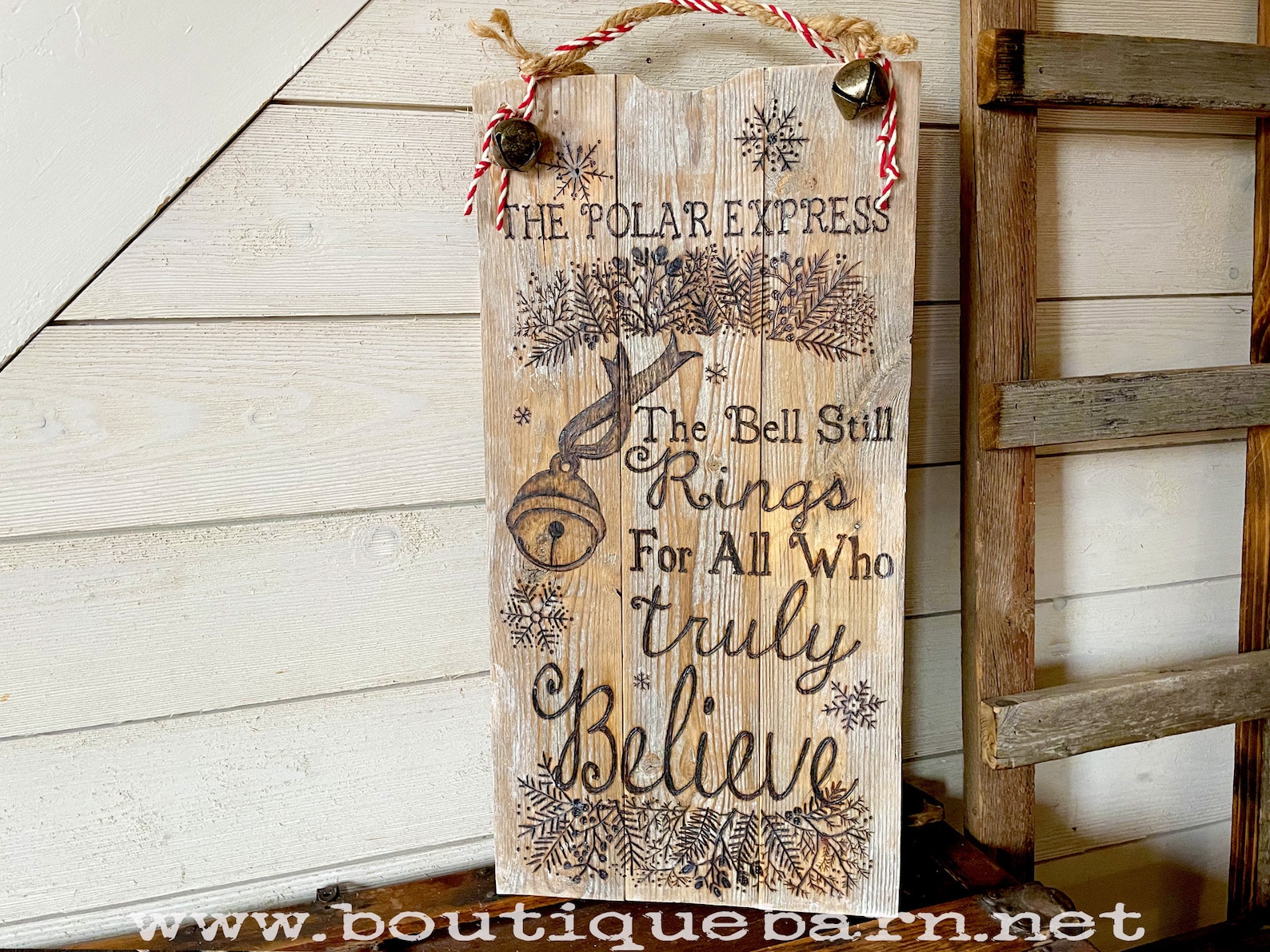 Handmade Wood Polar Express Sign With the Words the Bell Still - Etsy