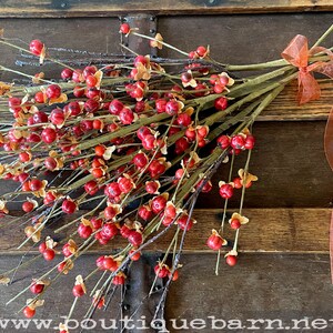 Fall Flowers, Bittersweet Branch Bouquet, Orange Berry and Twig Flower ...