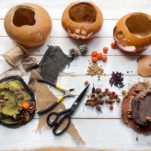 Fall Gourd, Halloween Pumpkin, Table Decorations, Fall Centerpiece ...