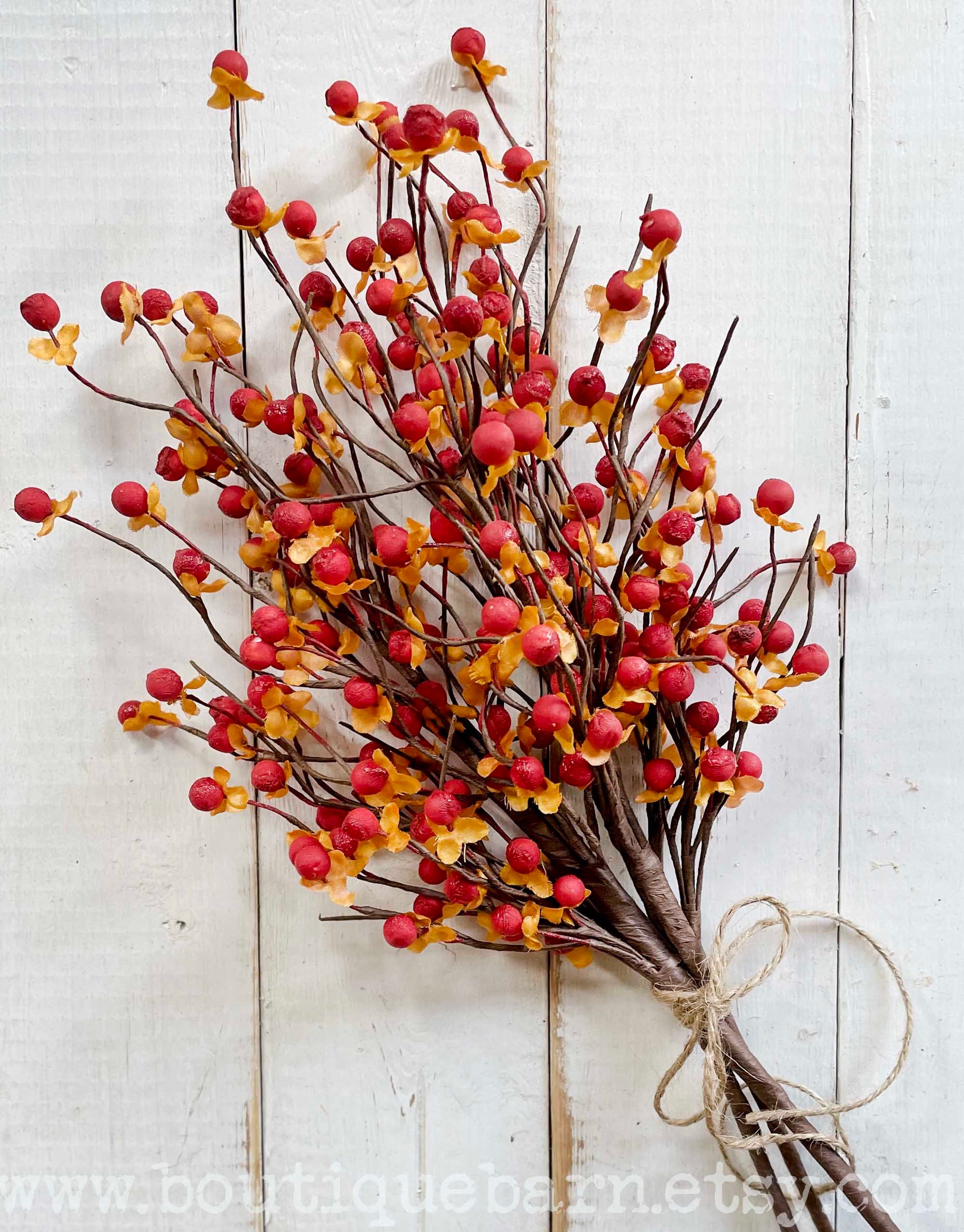 Fall Flowers Bittersweet Branch Fall Berry Flower - Etsy