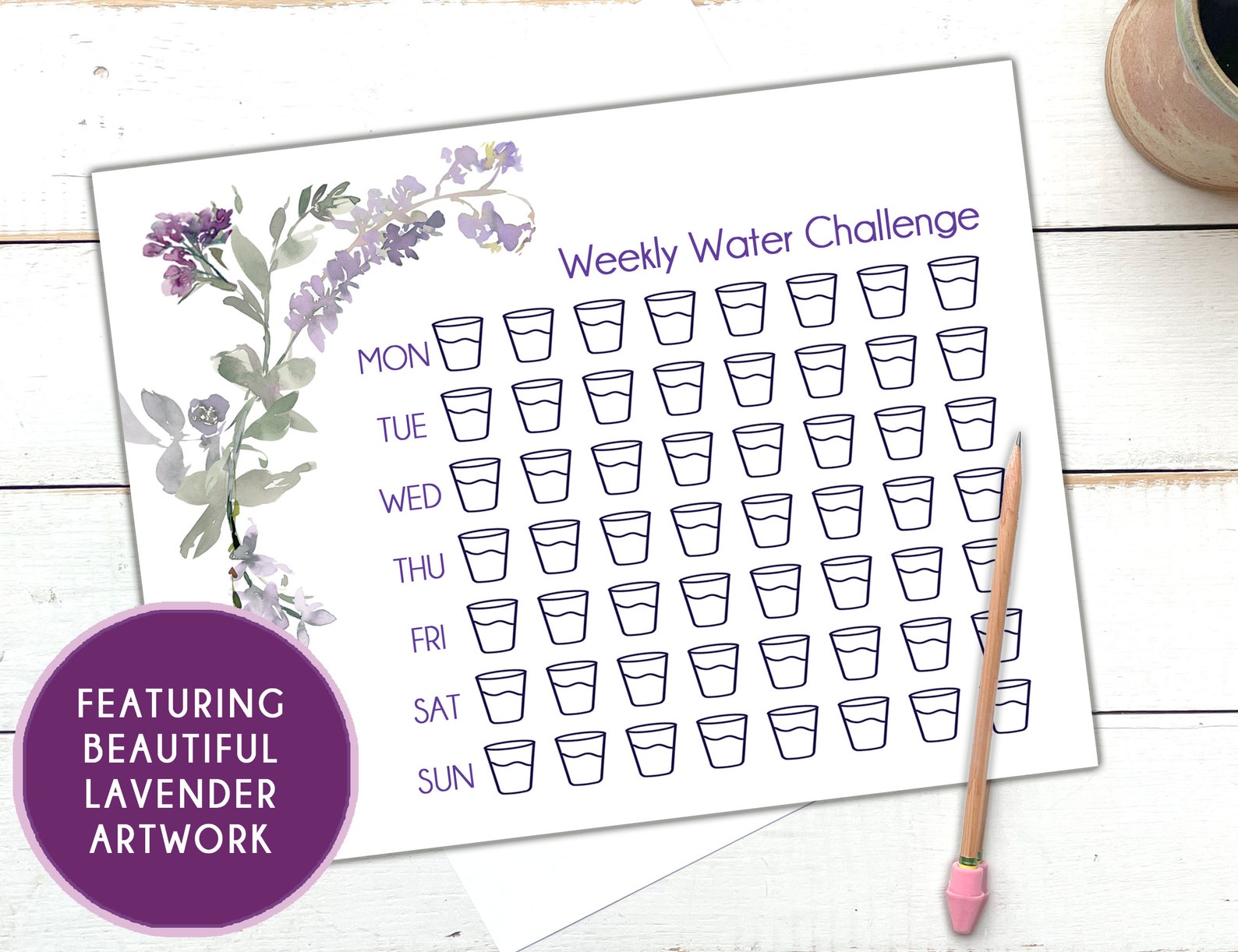 Daily Water and Hydration Habit Tracker Printable Checklist - Etsy