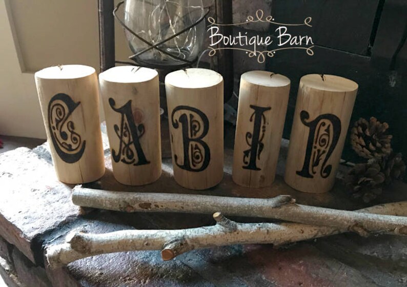 Handmade Decorative Letters for Table Cabin Letters on Wood - Etsy