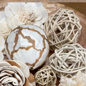 Bowl Fillers Decor, Dough Bowl Decorations, Decorative Grapevine Balls ...