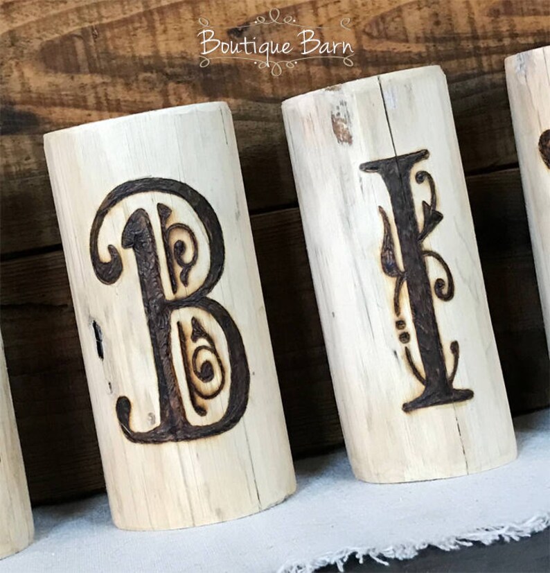Handmade Decorative Letters for Table Cabin Letters on Wood - Etsy