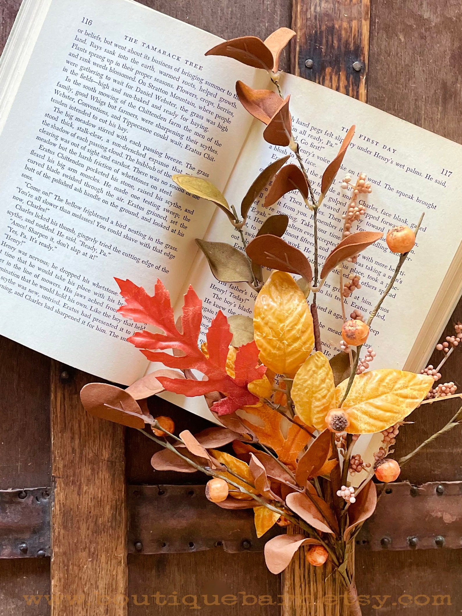 Fake Flowers Fall Foliage Stems Faux Flowers Rustic Table - Etsy